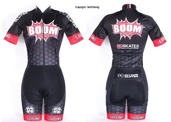 Luigino Atom Boom Inline Speed Skate Skin Suit