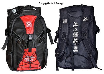 2017 Luigino Atom Red Inline Speed Skate Backpack